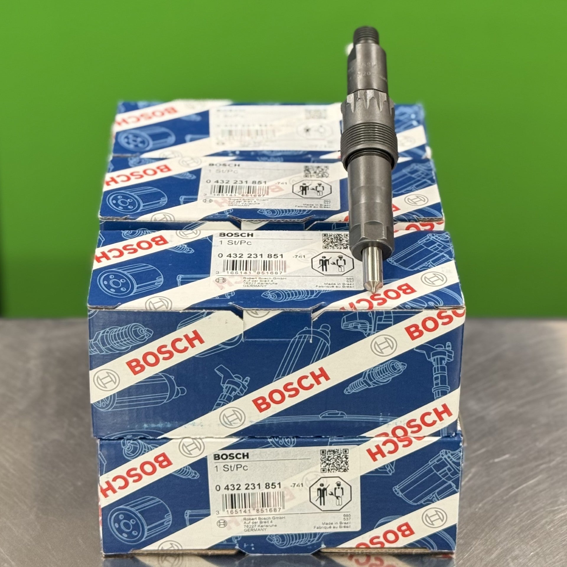fuel injector bosch set of 6 for john deere 6.6 7.6 KDEL65S113 ar74665 ...